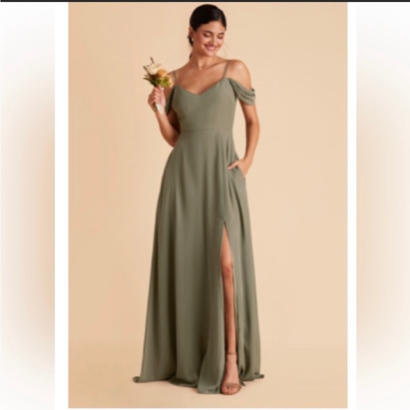 Birdy Grey | Dresses | Birdy Grey Olive Green Bridesmaid Dress | Poshmark